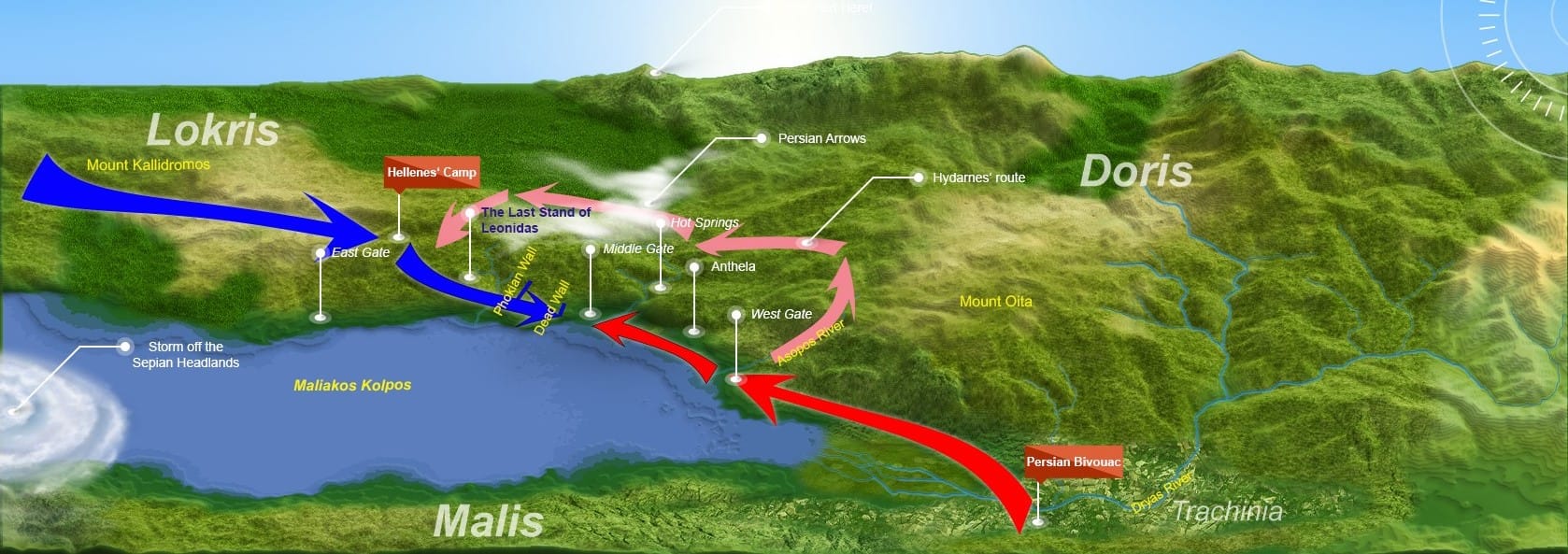 Battle of Thermopylae, August 480BC