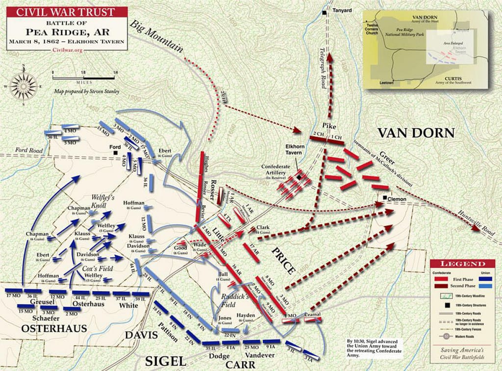 Battle of Pea Ridge, 7-8 March 1862